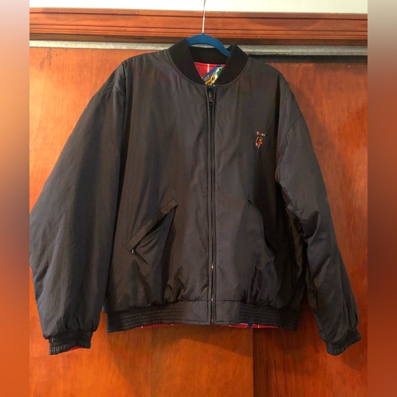Ellesse | Jackets & Coats | Vintage Ellesse Black Nylon Golf Bomber ...